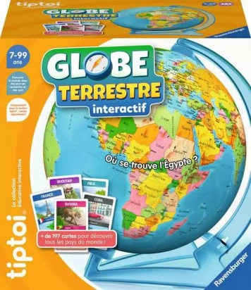 Jeu éducatif électronique - tiptoi® Globe terrestre interactif Ravensburger | Ecoterre